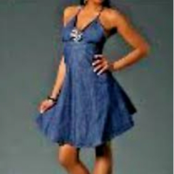 Apple Bottoms | Dresses | Vintage Apple Bottoms Jean Flare Dress | Poshmark